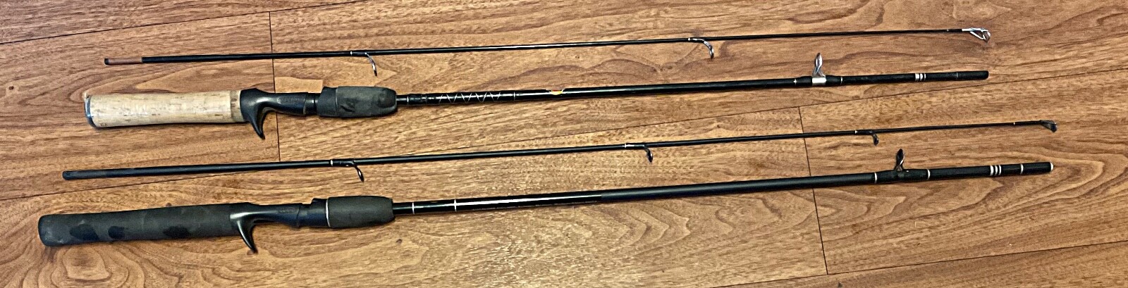 2 x Zebco Authentic Series Spincast Rods 5’6” Medium & 5’ Ultra Light ...
