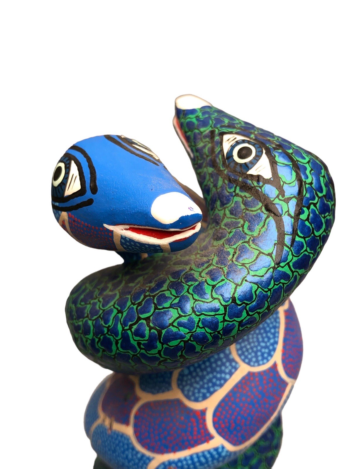 80s Two Entangled Snakes Oaxaca Mexico Alebrije Hand Carved Folk Art ...