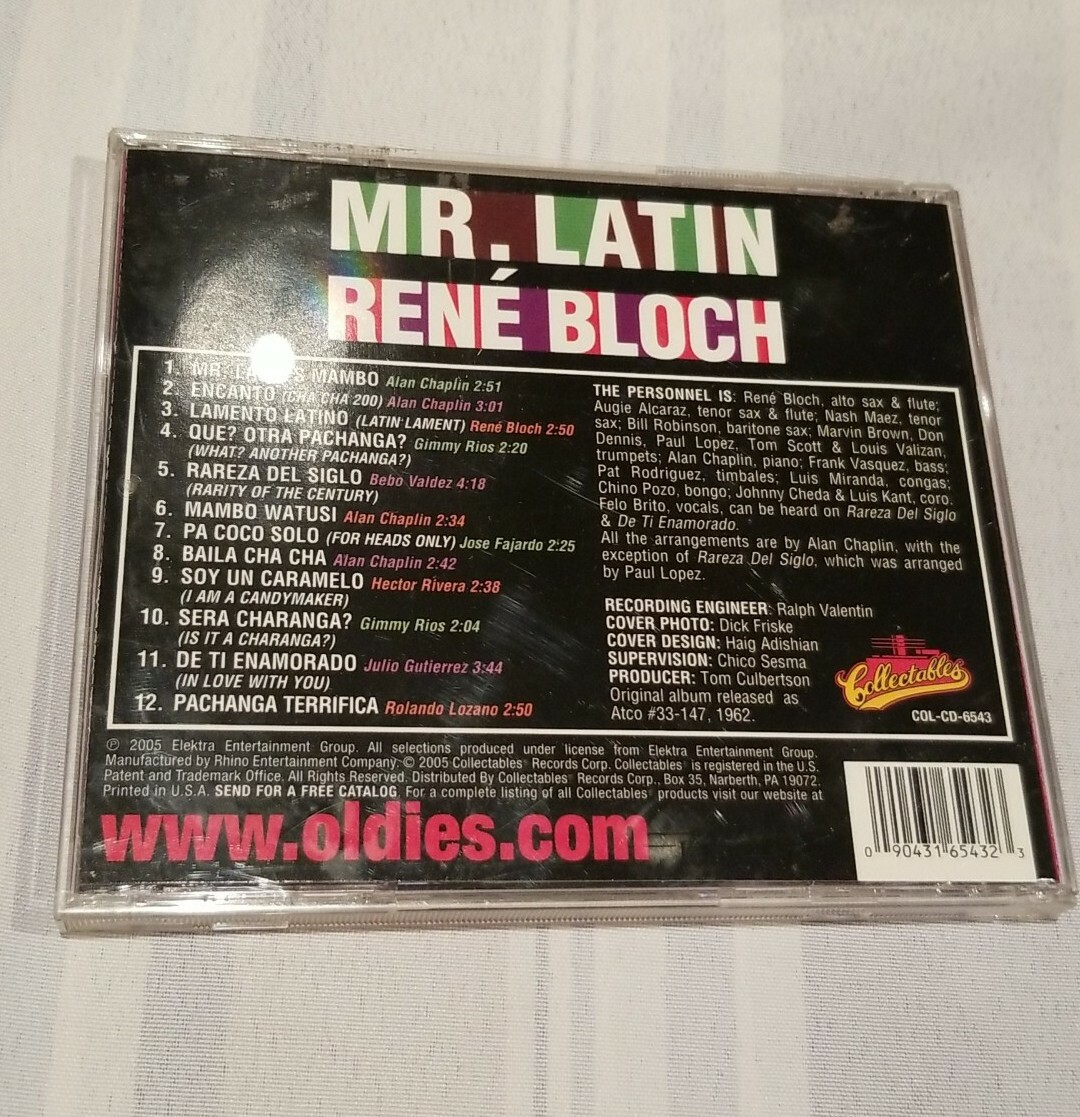 RENE BLOCH - Mister Latin - CD , Free Shipping 90431654323| eBay