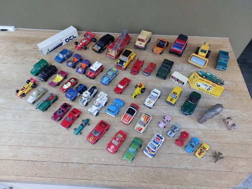 VINTAGE CORGI MATCHBOX DINKY DIE CAST BUNDLE JOB LOT 45+ MODELS - LIST ...