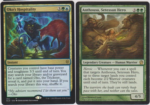 GREEN & BLUE HUMAN DECK 16 RARES N-MINT 40 CARDS MAGIC MTG N- PLAYED ...