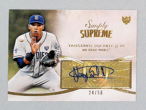 2014 Topps Supreme - Simply Supreme Autographs Sepia #SSU-YS Yangervis ...