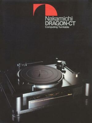 High-resolution scans of rare Nakamichi Dragon-CT vintage turntable ...