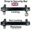 DROP IN Security Door Bar Locking or Non Locking for Sheds Garage ...