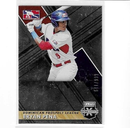 2019 Elite Extra BRYAN PENA prospect /999 rookie base #'d dominican ...