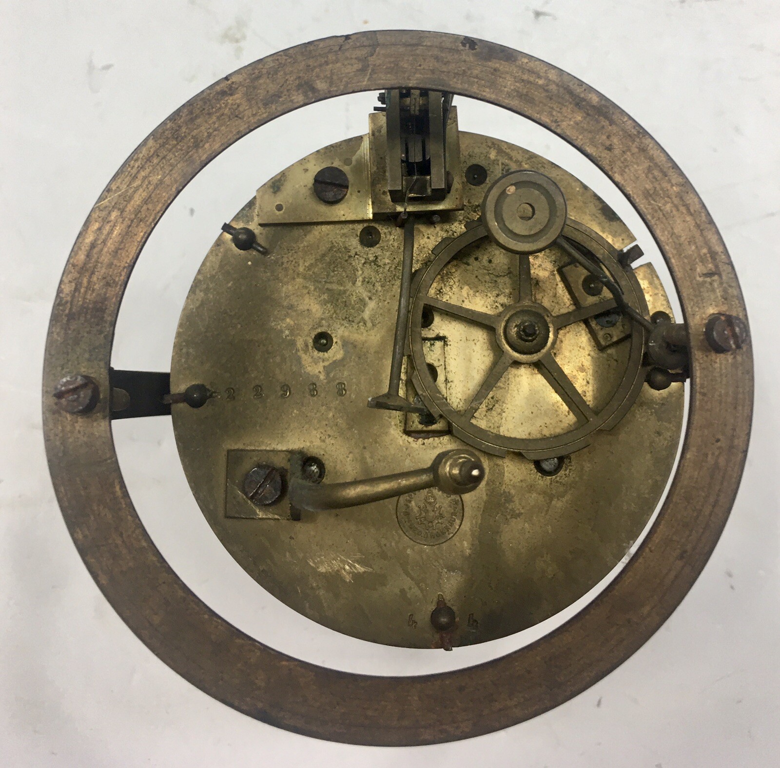 Antique French Clock Movement Late 1880's With Bezel and Dial | eBay