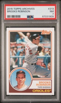 2015 Topps Archives Baseball Brooks Robinson Card #213 PSA NM 7 | eBay