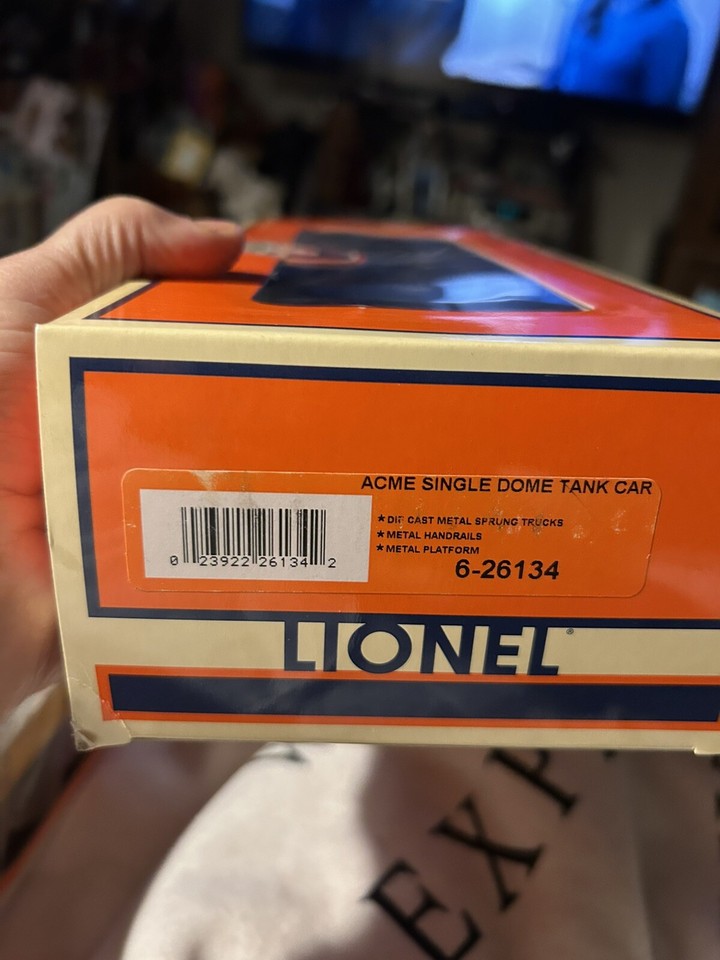 LIONEL O GAUGE 'ACME PETROLEUM CO. TANK CAR #6-26134 New ACME TULSA ...