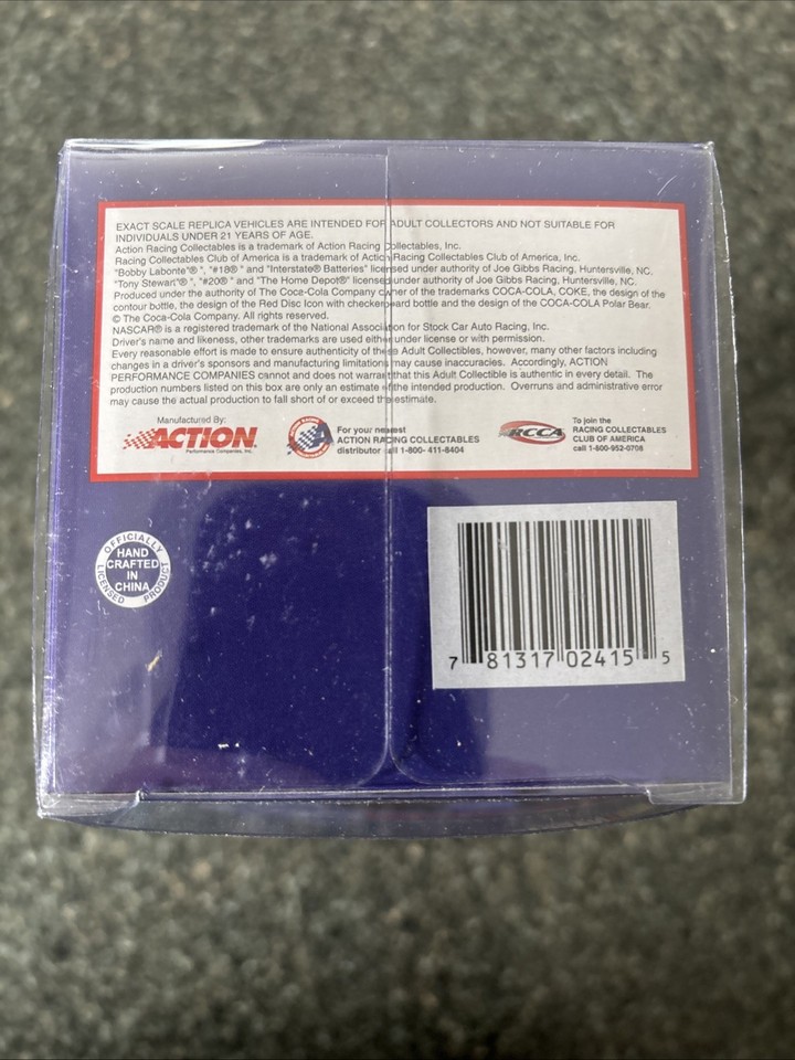 Vintage NASCAR Legend Bobby Labonte #18 Coca Cola Polar Bear 2001 Grand ...