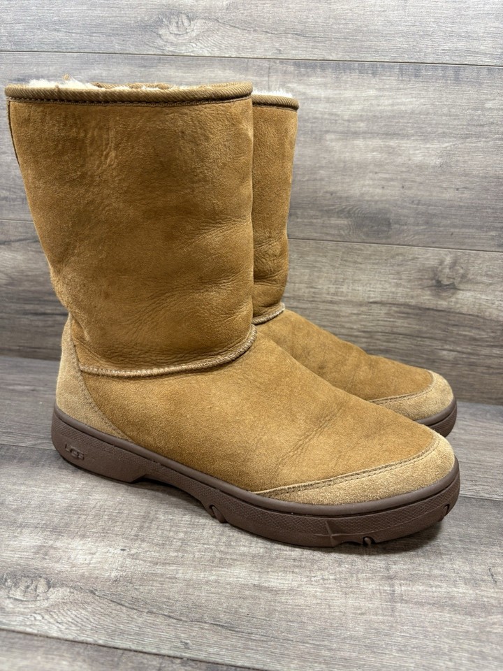 Ugg Australia Brown Ultimate Short 5270 Sheepskin Boots Mens Size 11 | eBay