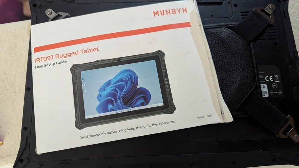 MUNBYN Rugged Tablet, IRT09, 12.2 inch window 11 pro, 4G LTE, GPS ...