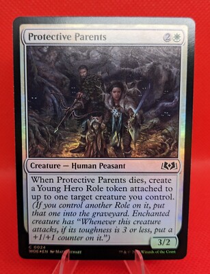 MTG Protective Parents Foil 24 Wilds of Eldraine Magic | eBay