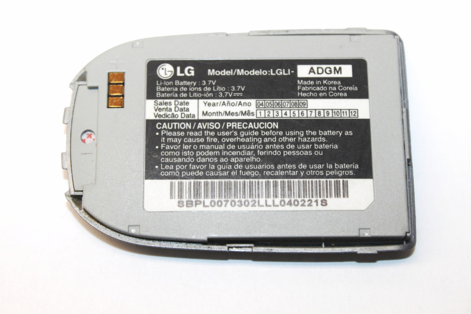 Genuine OEM LG LGLI-ADGM Replacement Li-Ion Battery 3.7V for VX-4600 VX ...