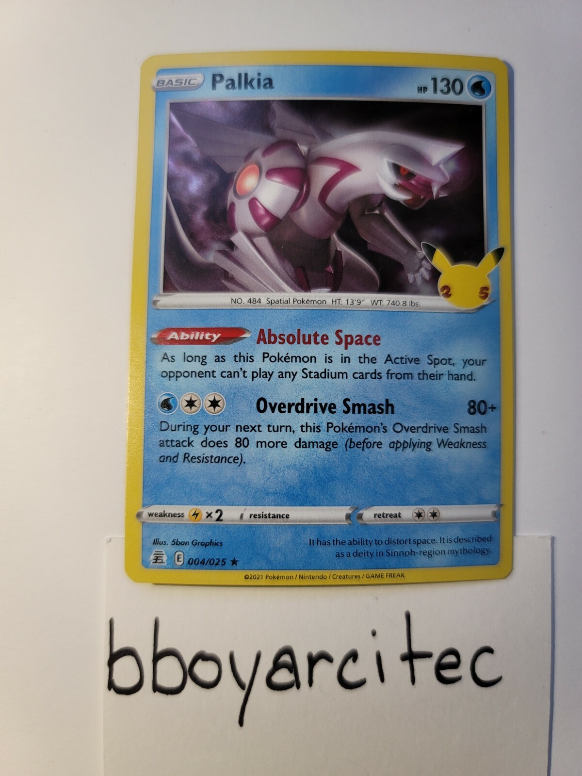 Palkia 004/025 Pokemon Celebrations Holo Rare Pokemon Card - NM | eBay