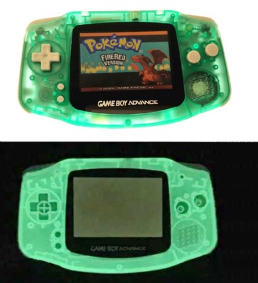 Night Light Clear Green Game Boy Advance w/ AGS-101 Brighter Backlight ...