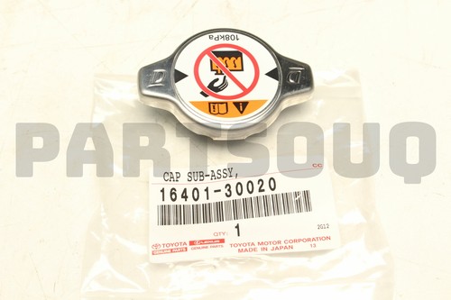 1640130020 Genuine Toyota CAP SUB-ASSY RADIAT 16401-30020 | eBay