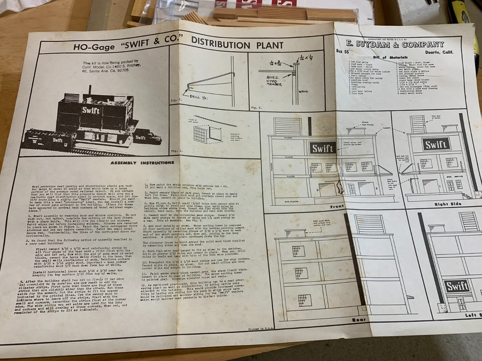 E. Suydam "Swift" Meat Packing Plant Kit # 85 - MINT w/ Original Box | eBay