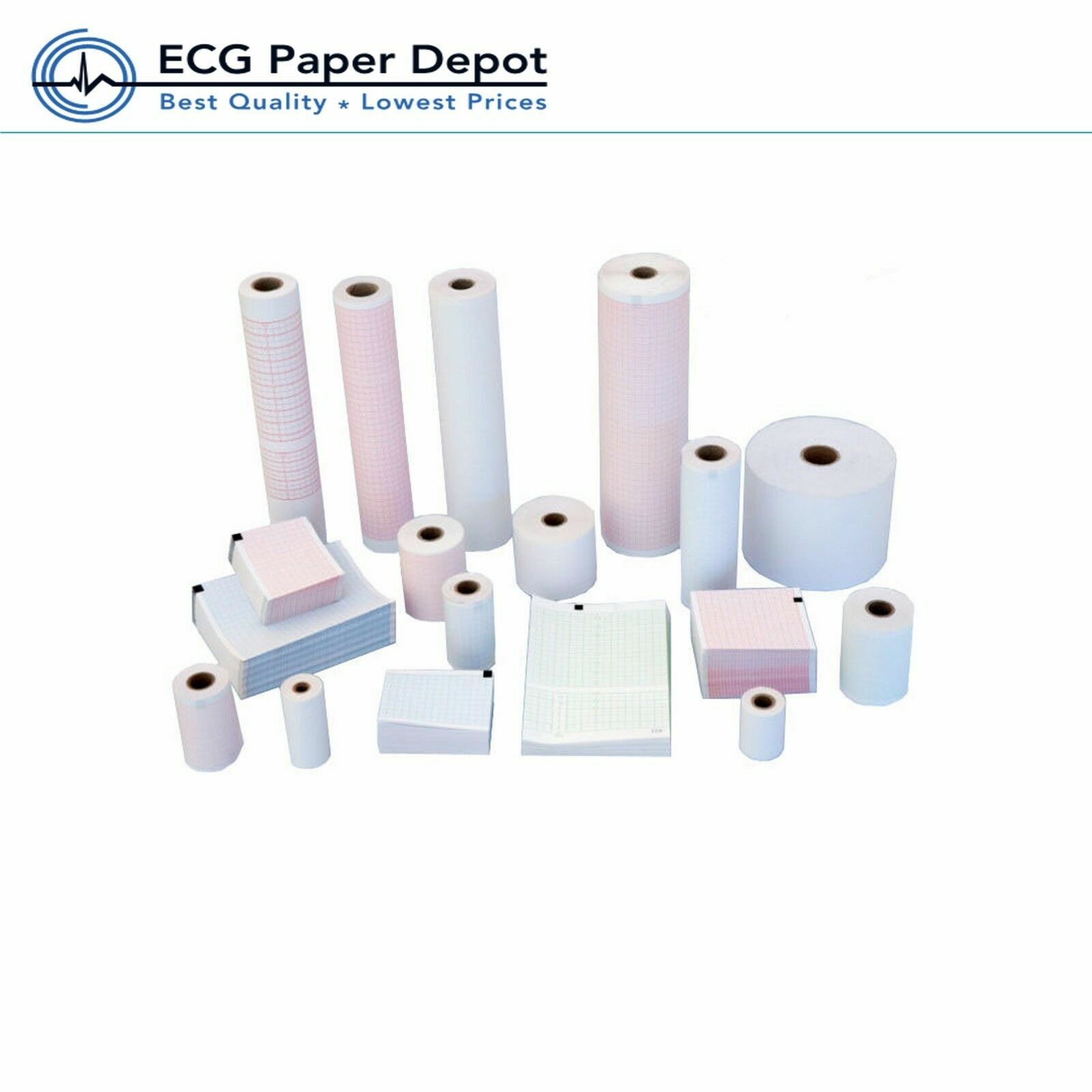 ECG EKG Recording Thermal Paper 8.25” x 183' Welch Allyn Compatible 10 ...