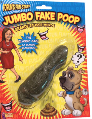 5" JUMBO FAKE POOP Turd Crap Poo Joke Prank Gag Dog Human Prop Gross ...