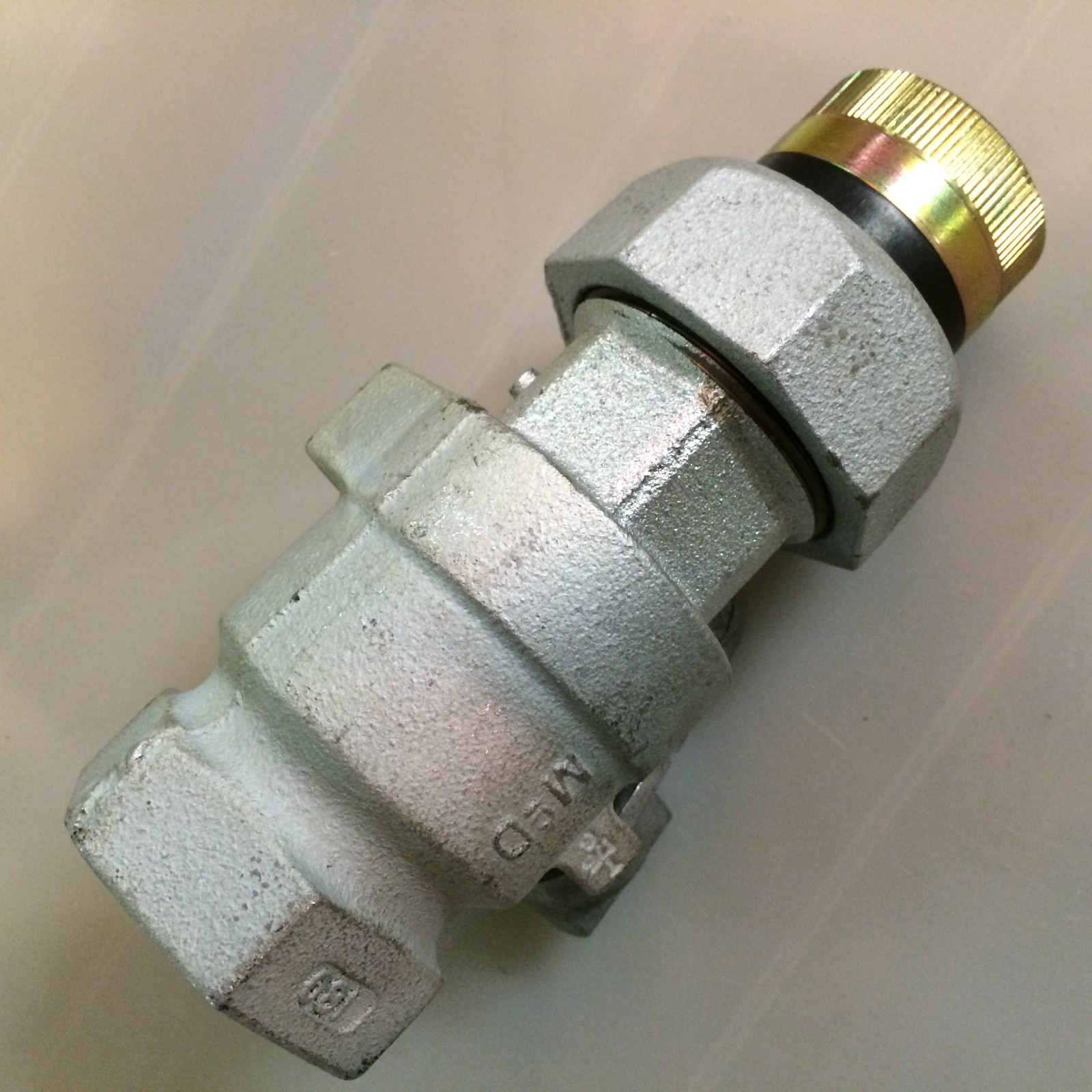 166 E CL McDonald 1" High Pressure Gas Line Ball Valve Curb Stop by AY ...
