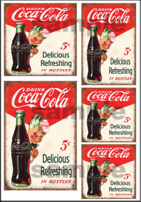 GENERAL STORE SODA SIGN HO SCALE PEEL STICK BUILDING DIORAMA LAYOUT ...