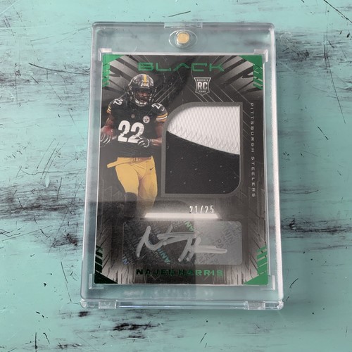 2021 Panini Black Football Najee Harris GREEN SSP! RPA /25 ~ ROOKIE ...