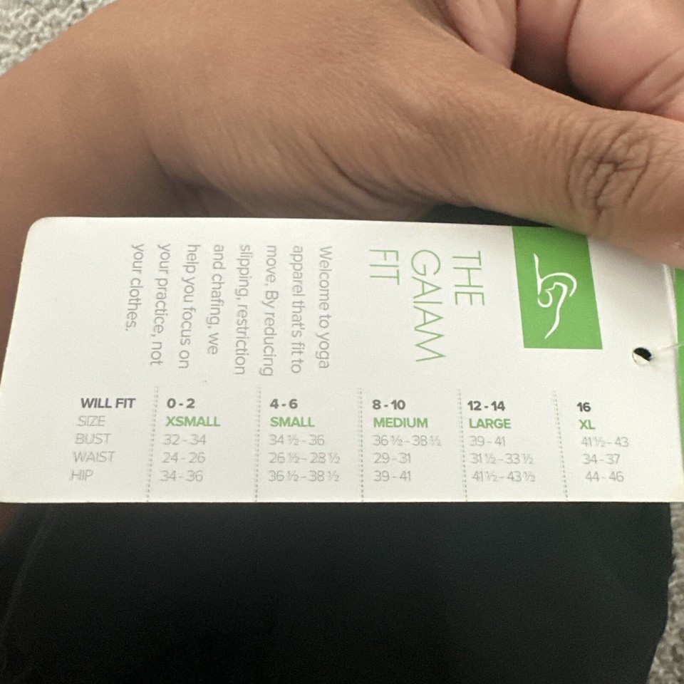 Gaiam Yoga Short Black Medium NWT | eBay UK