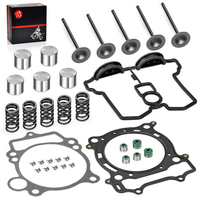 Cylinder Head Exhaust Intake Valve & Spring Gasket Kit for Yamaha ...