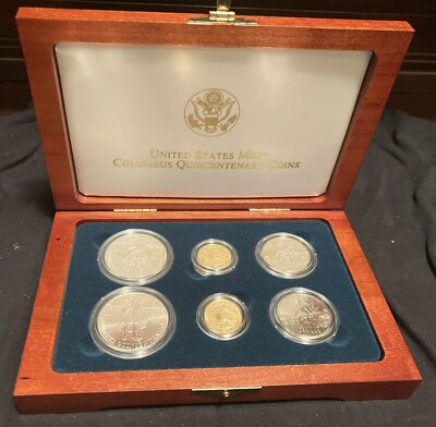 1992 United States Mint Columbus Quincentenary Six Coin Set | eBay