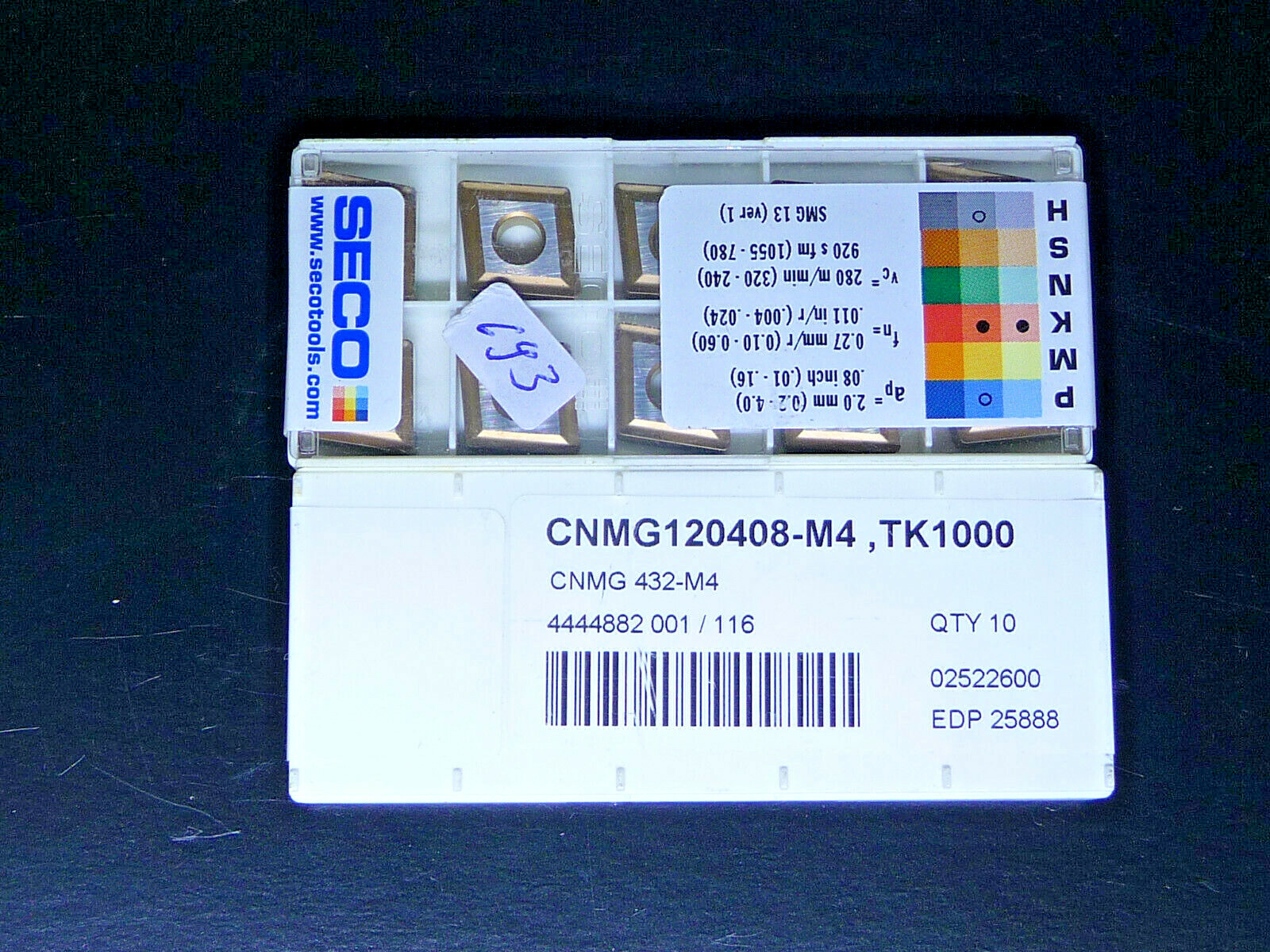 10 Stk. Seco CNMG 120408-M4 TK1000 | eBay