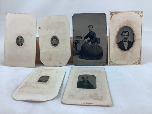 6 1860's TINTYPE PHOTOS, WEST CHESTER, PHILA. PA., from JACOB PENNELL ...