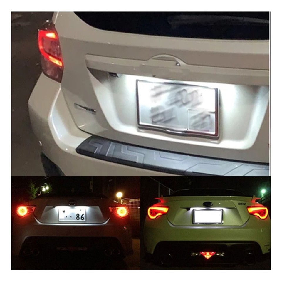Durable Lamp LED Plate License Light For White Fit BRZ Subaru (DBA-ZC6 ...