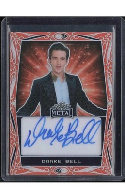 2024 Leaf Metal Prismatic Orange Drake Bell 13/49 Auto Autograph Drake ...