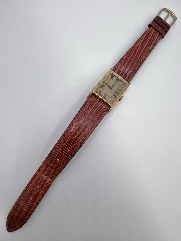 Vintage 1976 Rare Gold Tone Tank Timex Mens Watch Roman Elegant For ...
