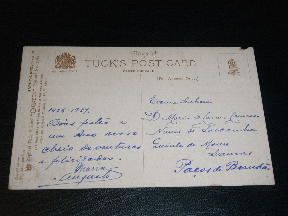 ORIGINAL PHYLLIS COOPER SIGNED TUCK FANTASY CHILDREN POSTCARD, BOAT, No ...