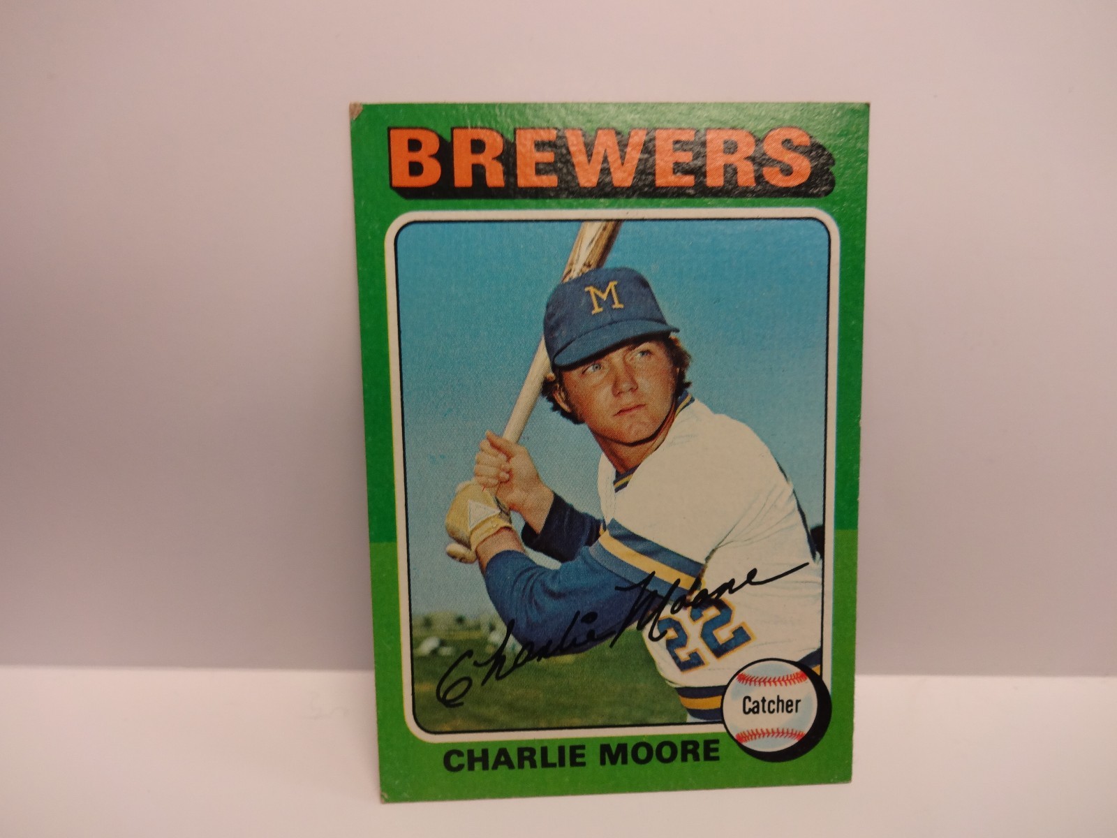 1975 Topps Baseball Charlie Moore Milwaukee Brewers Card #636 | eBay
