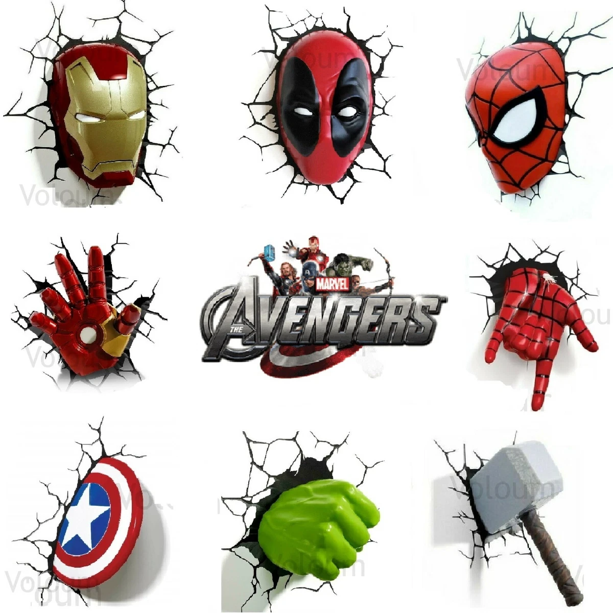 Avengers Wall Decor Lights | Shelly Lighting