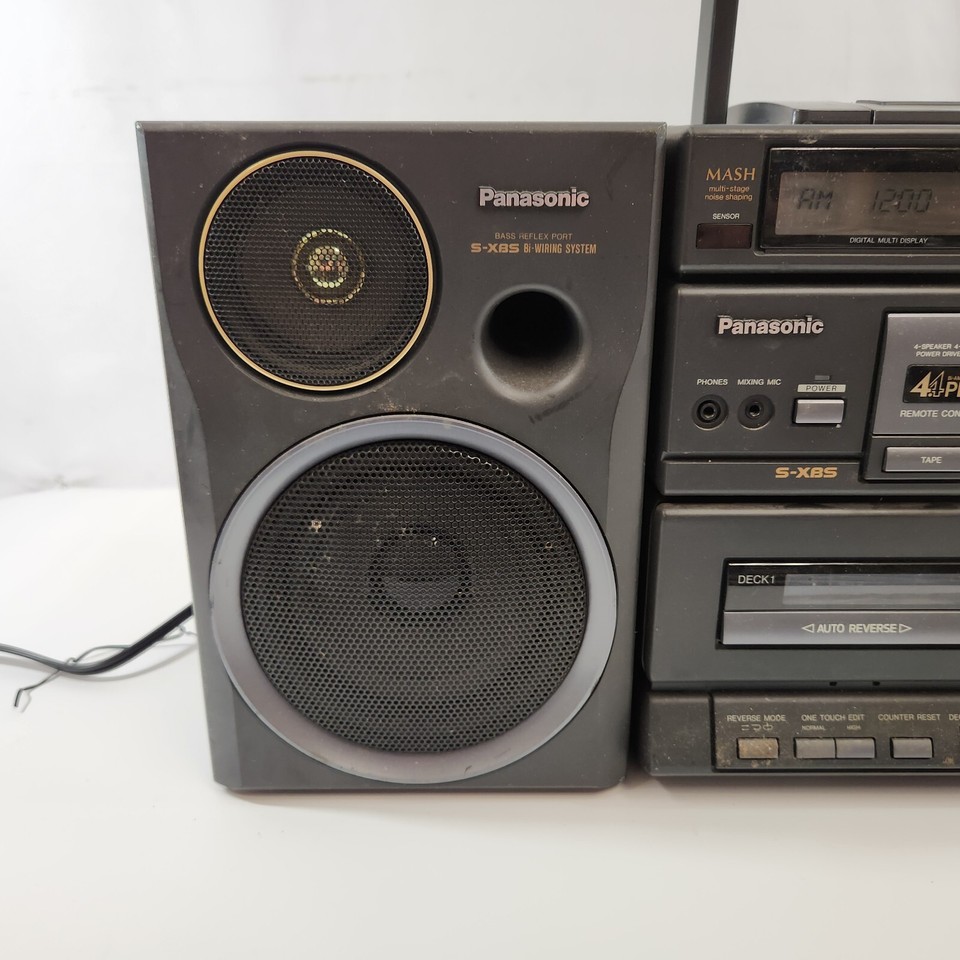 Panasonic RX-DT680 Portable Boombox Radio Stereo Cassette CD Player ...