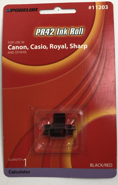 Porelon Pr42 Calculator Ink Roller Black/red for sale online | eBay