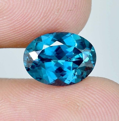 4.35Ct Natural Indicolite Blue Green Tourmaline Oval Cut Loose Gemstone ...