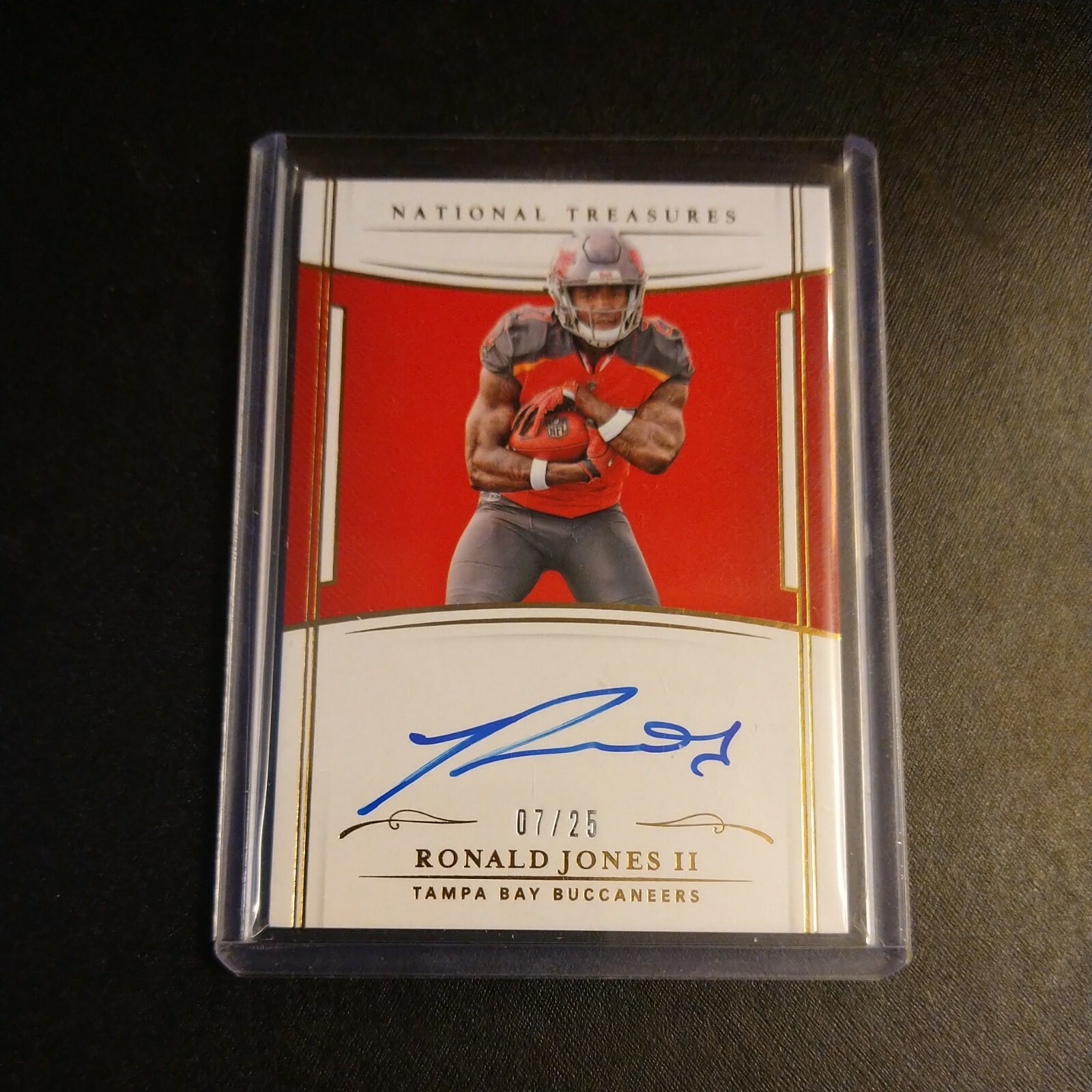 #2/25 Ronald Jones II Rookie Auto 2018 Panini National Treasures ...
