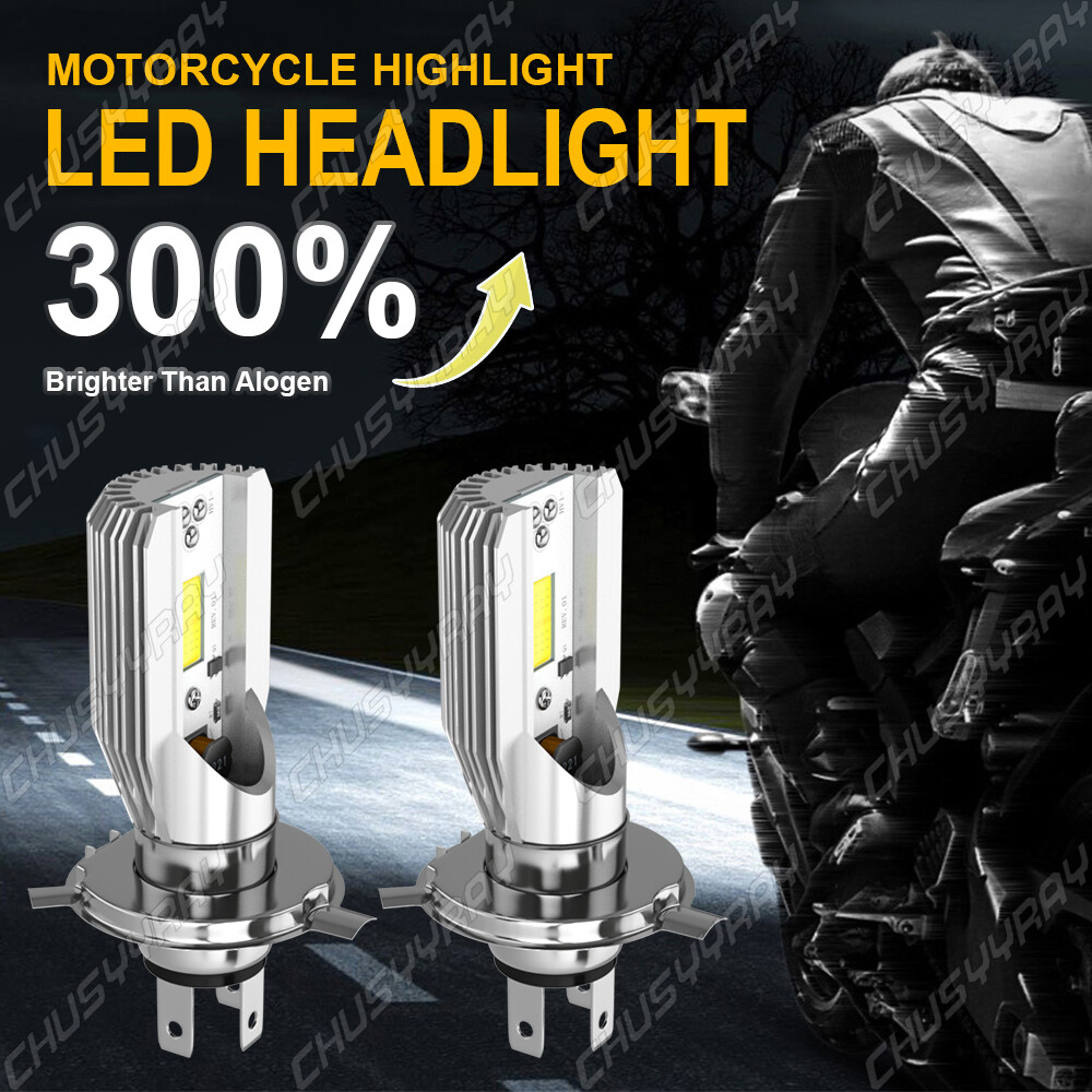 H4 HB2 9003 Motorcycle LED Headlight Kit 20W 12V Hi/Lo Power Bulb Red ...