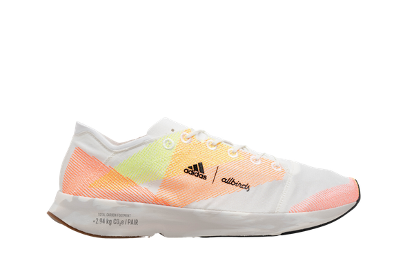 Size 12.5 - adidas Allbirds x Adizero 2.94 KG CO2e Acid Red for sale ...