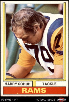 1974 Topps Parker Brothers #109 Harry Schuh TWO Rams Memphis 4.5 - VG ...