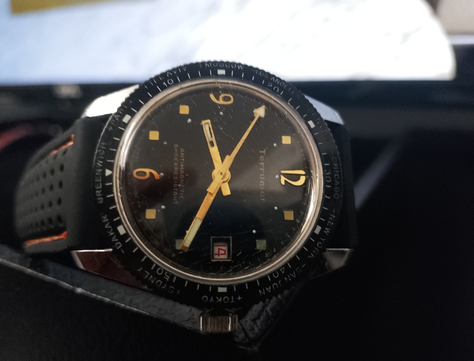 Vintage Terramar World Time Dive Watch, Just serviced! - Gem