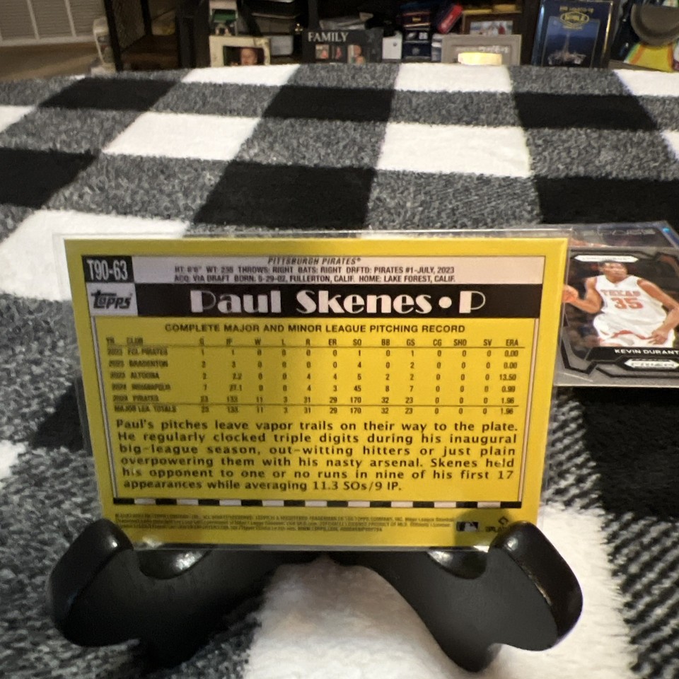 2025 Topps Series 1 - 1990 Topps Baseball Paul Skenes #T90-63 Pink | eBay