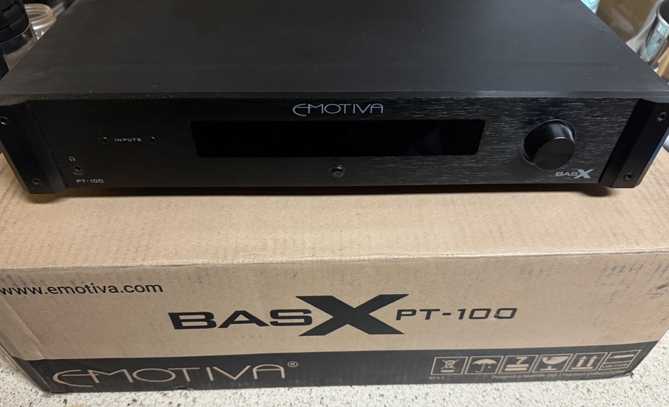 Emotiva Basx PT-100 Preamplifier & DAC w/ Remote Used in Near Mint ...