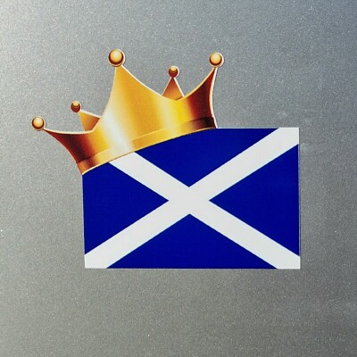 Scotland Scottish Flag With Crown Vinyl Sticker Decal For Car Van ...
