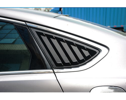 Fit For Ford Fusion Mondeo 2013-2019 Black Side Window Louver Shutter ...