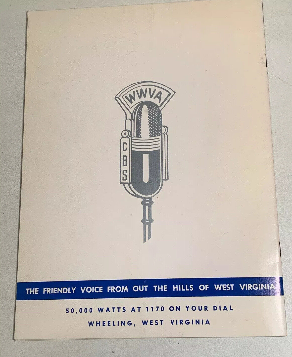 WWVA Wheeling WV 25th Anniversary Magazine Radio CBS 1170 AM West ...